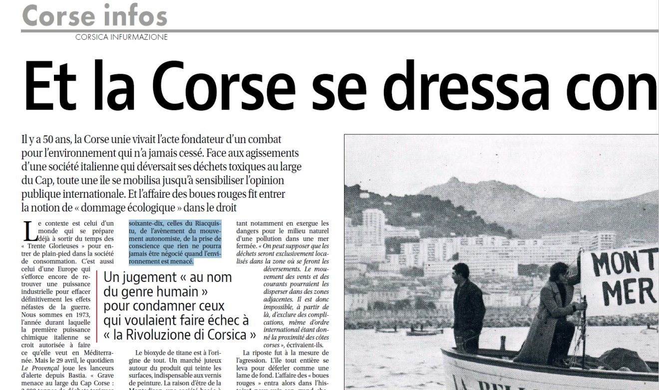[Et la Corse se dressa contre les boues rouges - Article paru dans ...